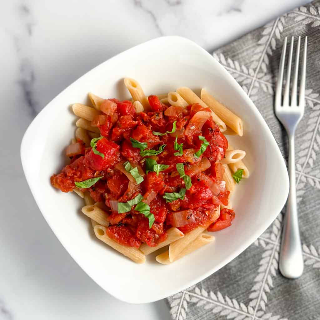Simple Pasta Marinara - Daniel's Plate