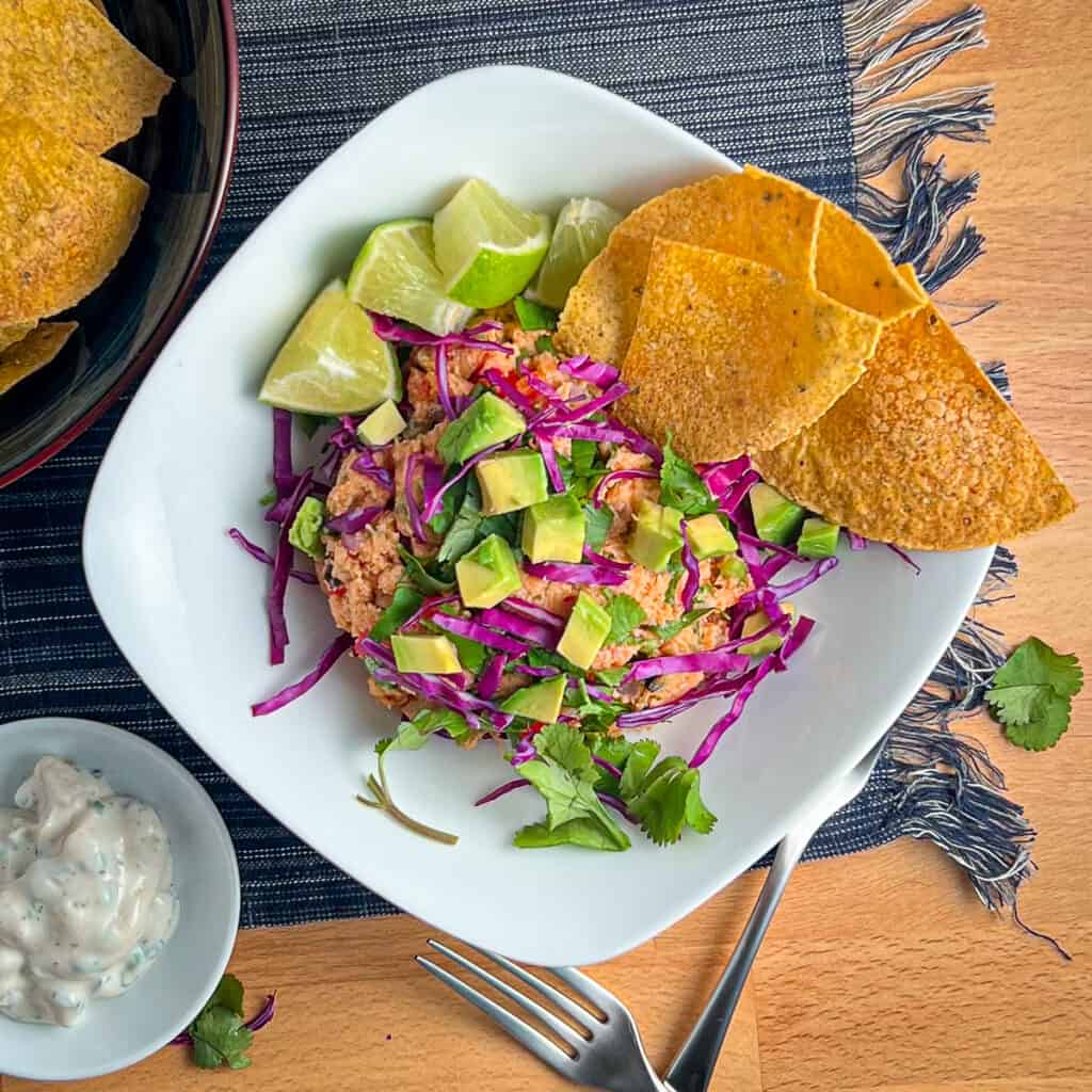 Deconstructed Vegan Fish Tacos - Daniel's Plate