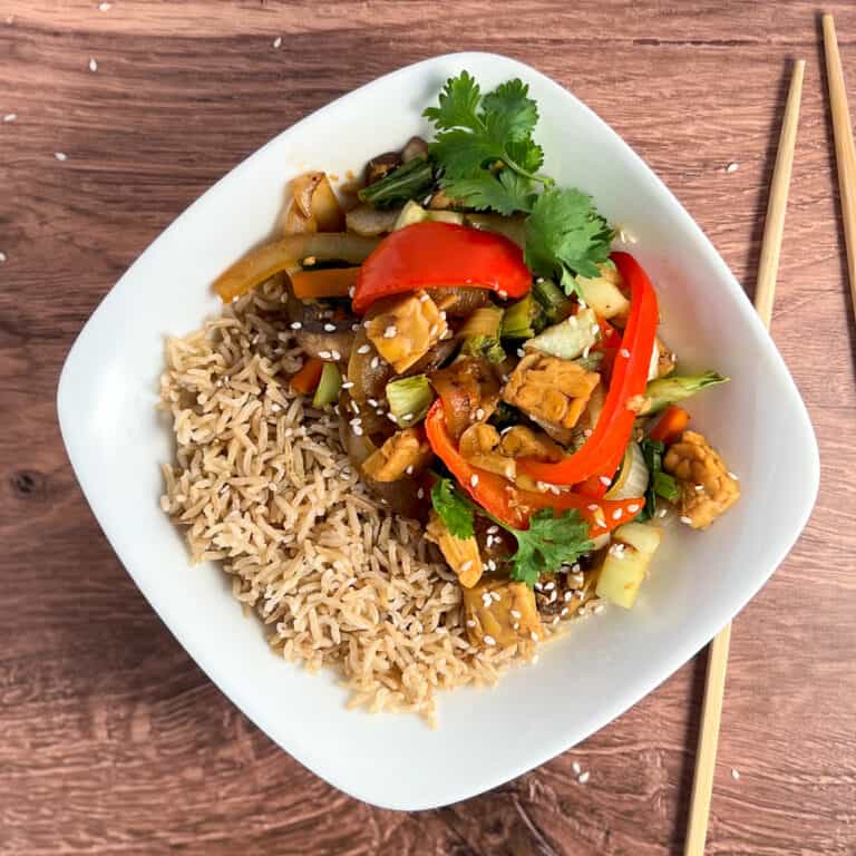 Tempeh Stir Fry [OIL-FREE] - Daniel's Plate
