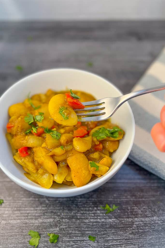 Curried Butter Beans - Daniel's Plate