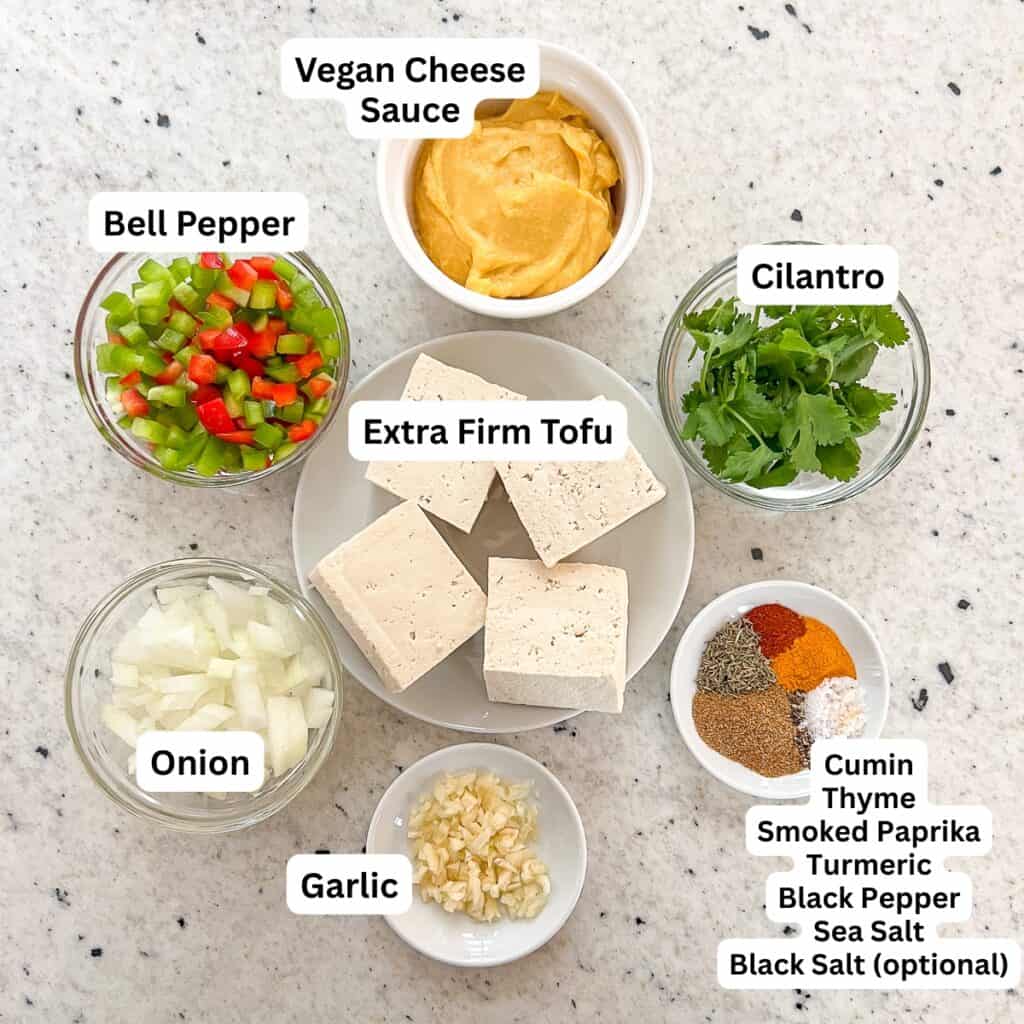 Cheesy Tofu Scramble [Vegan + Oil-Free] - Daniel's Plate